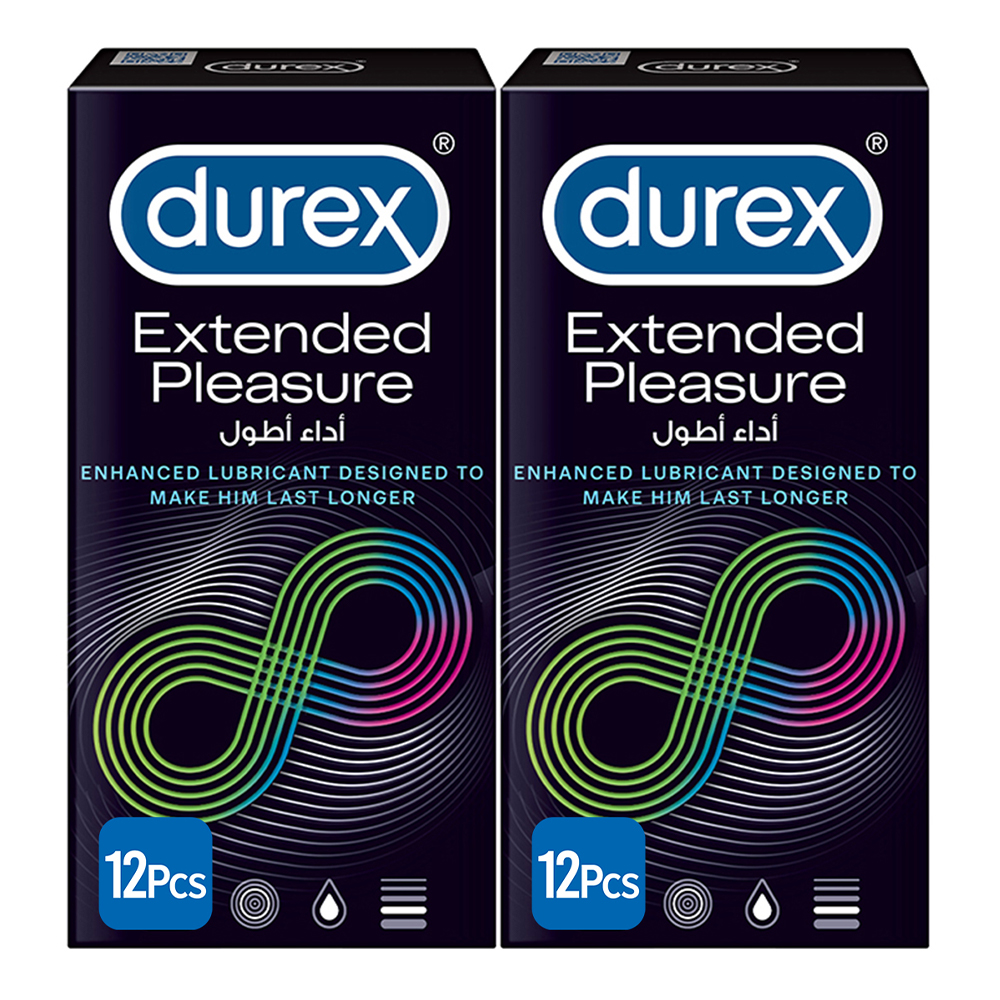 Durex Condoms Extended Pleasure 12 Pieces - Pack of 2 | Daraz.pk