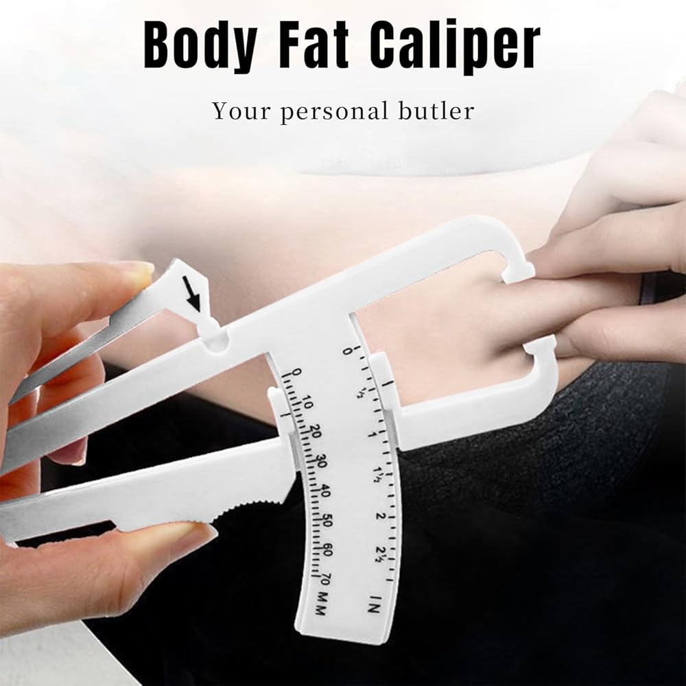 Body Fat Caliper Skinfold Tester - Fitness Slim Measurement Tool with ...