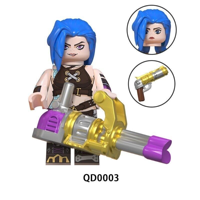League of Legends Jinx Jayce Caitlyn Vi Victor Riot Games Mini Building ...