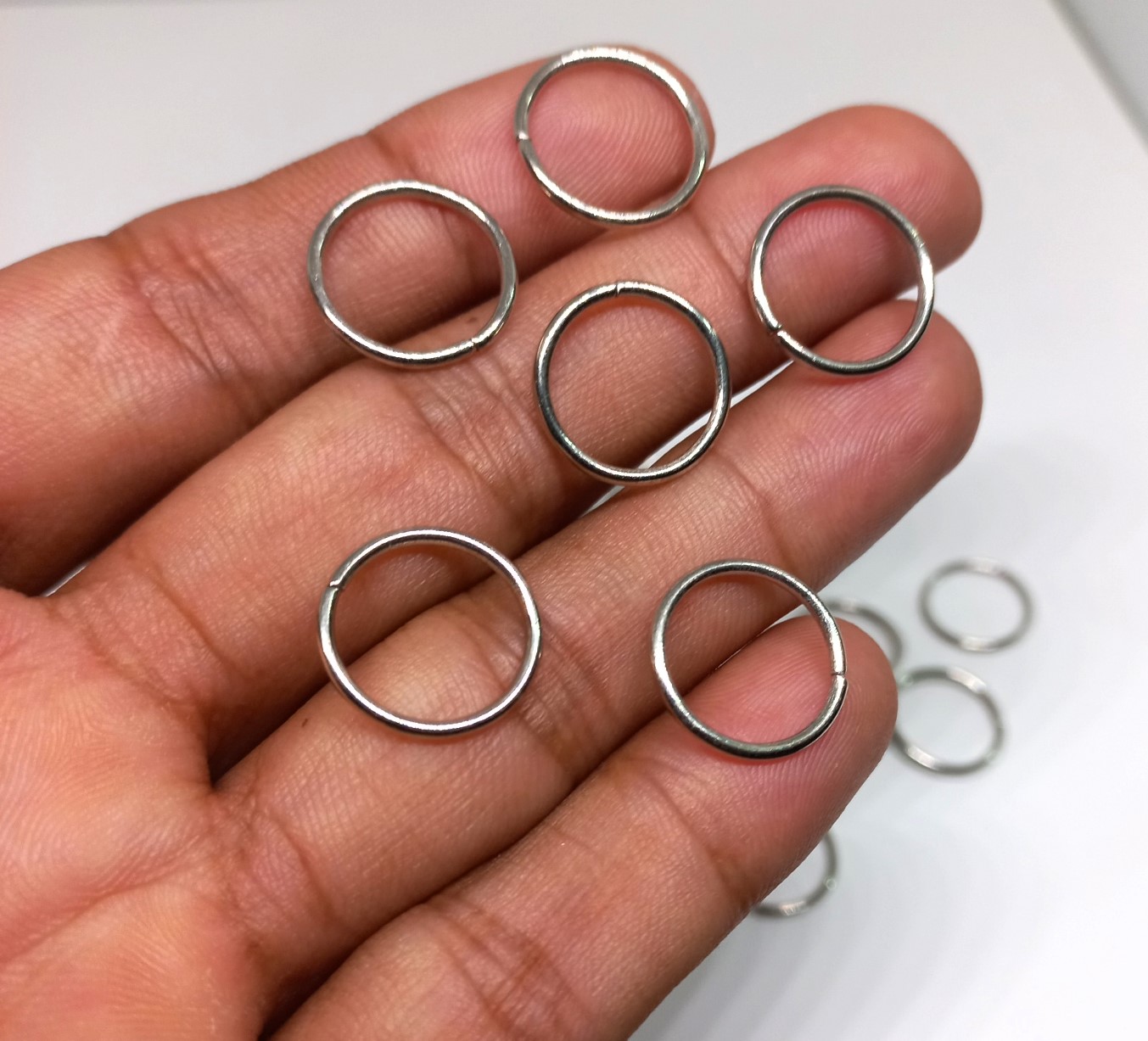 Pack of 25pcs, Metal Open Jump Ring, (12mm, 14mm, 16mm, , 18mm, 20mm ...