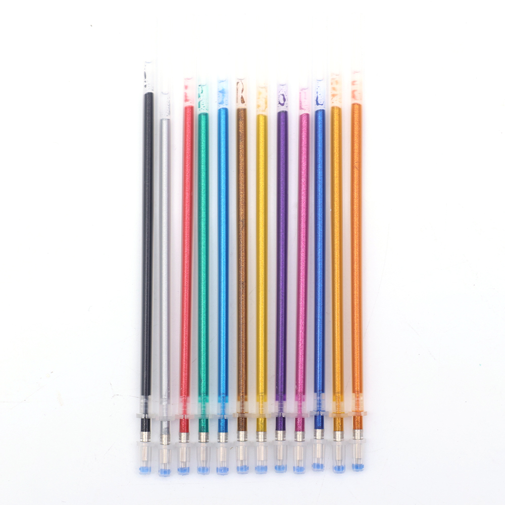 12 Color Refill Color Gel Refill Flash Office Supplies Signature Pen ...