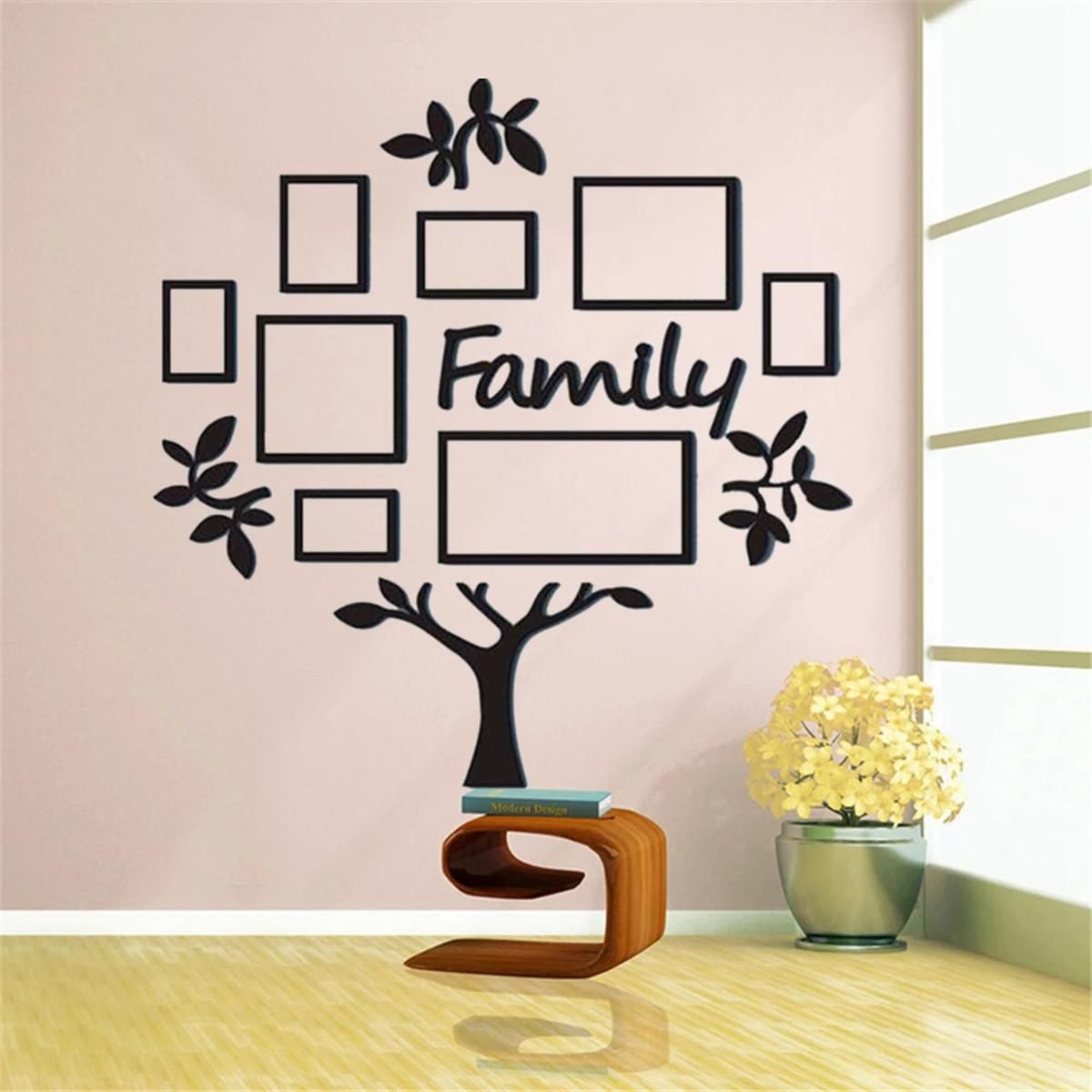 3D Wooden12 Family Tree with Picture Large Size Frames Family Tree ...