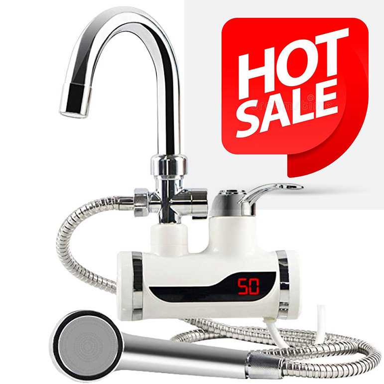 Instant geyser - Hot Water Tap with shower - Electric Water Heater - Heating Faucet Tap For ...