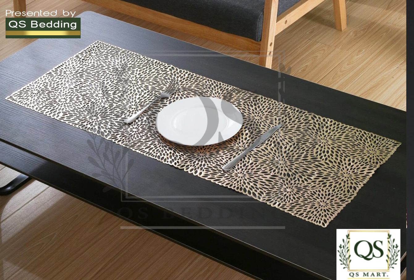 QS Tabletop, Table Runner, Center Table Dressing Table Non-Slip Table ...
