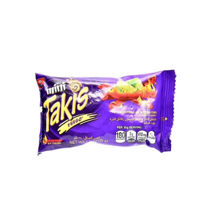 Takis Fuego Hot Chili Pepper Tortilla Chips 35g | Daraz.pk