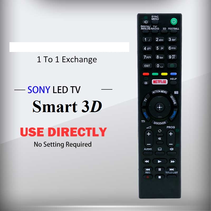 SONYs Universal Remote for LCD & LED TV Smart with Button work All Models | Daraz.pk