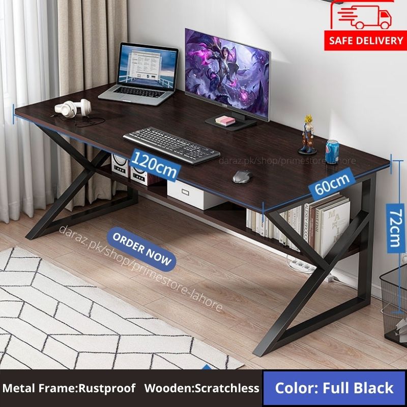Computer table simple modern K shape portable folding computer laptop ...