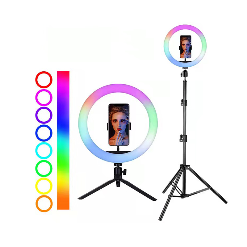 MJ33 RGB LED Soft Ring Light 33CM (13-inch) With Phone Holder USB Plug ...