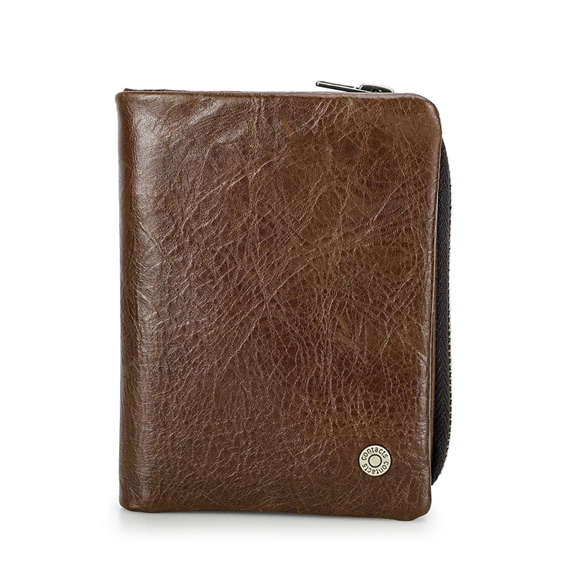 Contatt's new short wallet men genuine leather RFID bifold wallet card ...