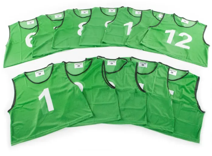 Football bibs Pack of 6 - Vest in Mesh For Football Training ...