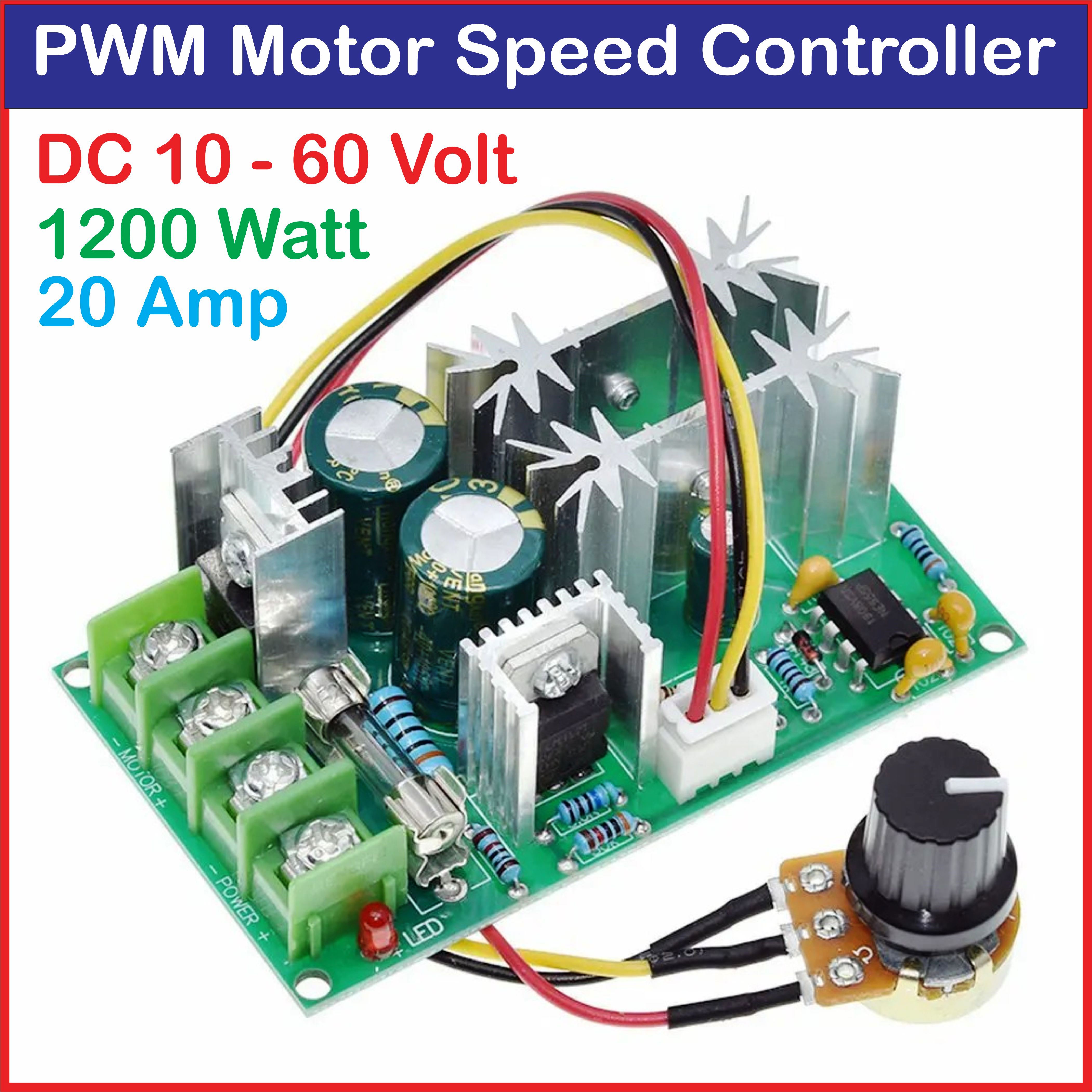 DC10-60V DC motor speed regulator 12V 24V 36V 48V High power drive ...