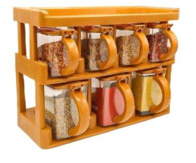 Master Chef Spice jars rack masala jars box And Spoon set Wall ...