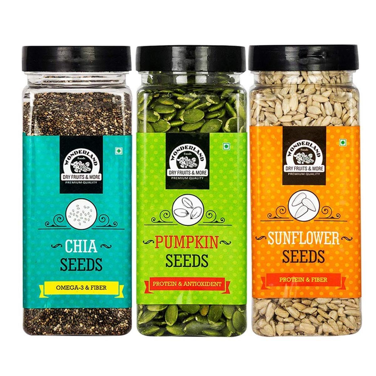 Wonderland Foods - Healthy & Roasted Chia, Pumpkin & Sunflower Seeds ...