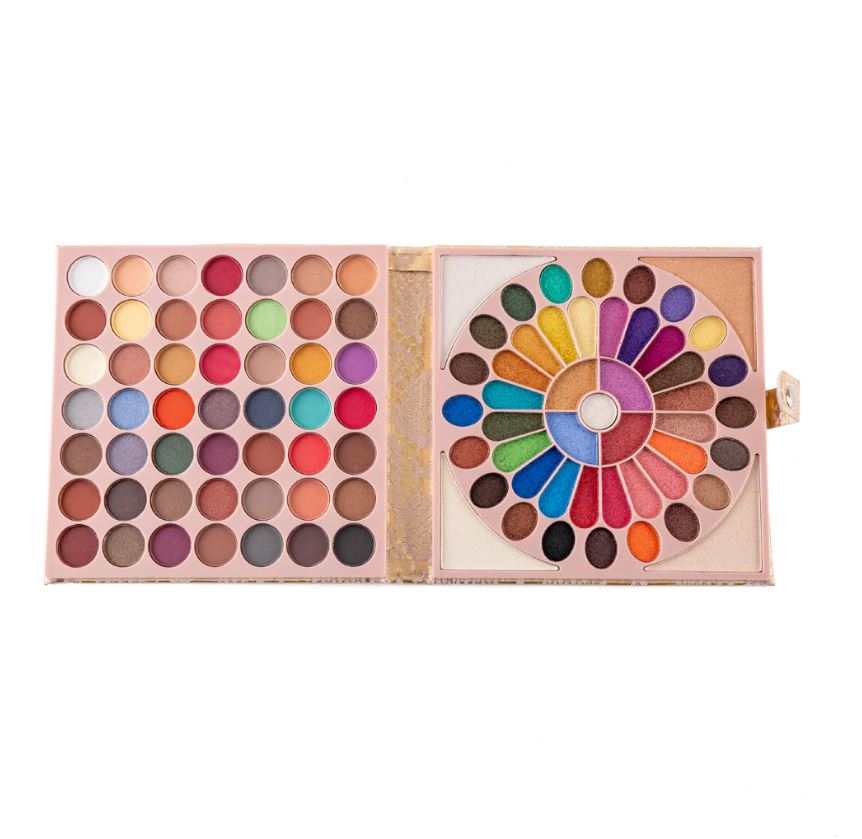 94 Colors Eyeshadows and 4 Color Highlighter Makeup Kit For Girls and ...