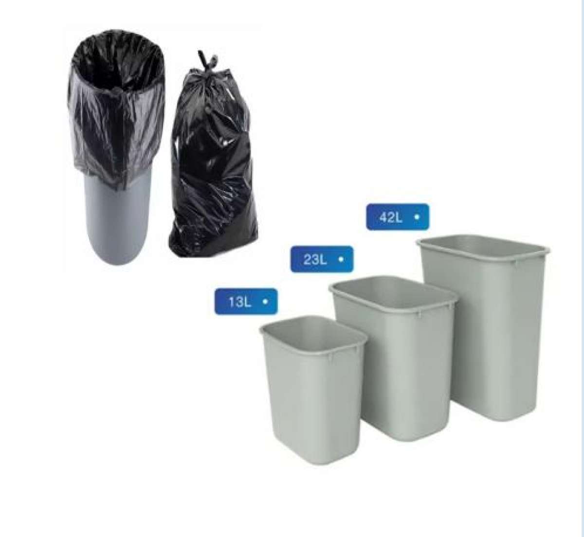 100 Pcs Black Plastic Dustbin Carry Bags All Size Bundle Pack | Daraz.pk