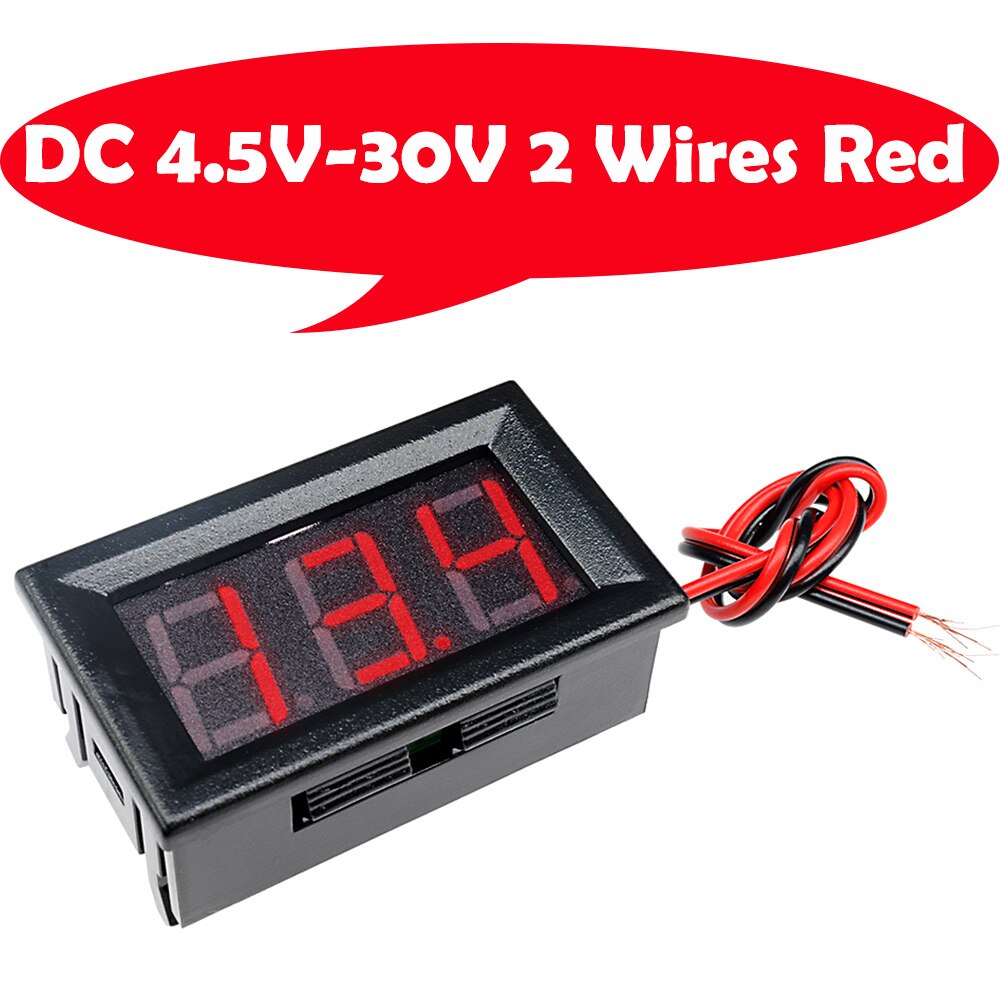 Mini LED Digital Display Voltmeter Detector DC 0-30V / DC 4.5 -30V / AC ...