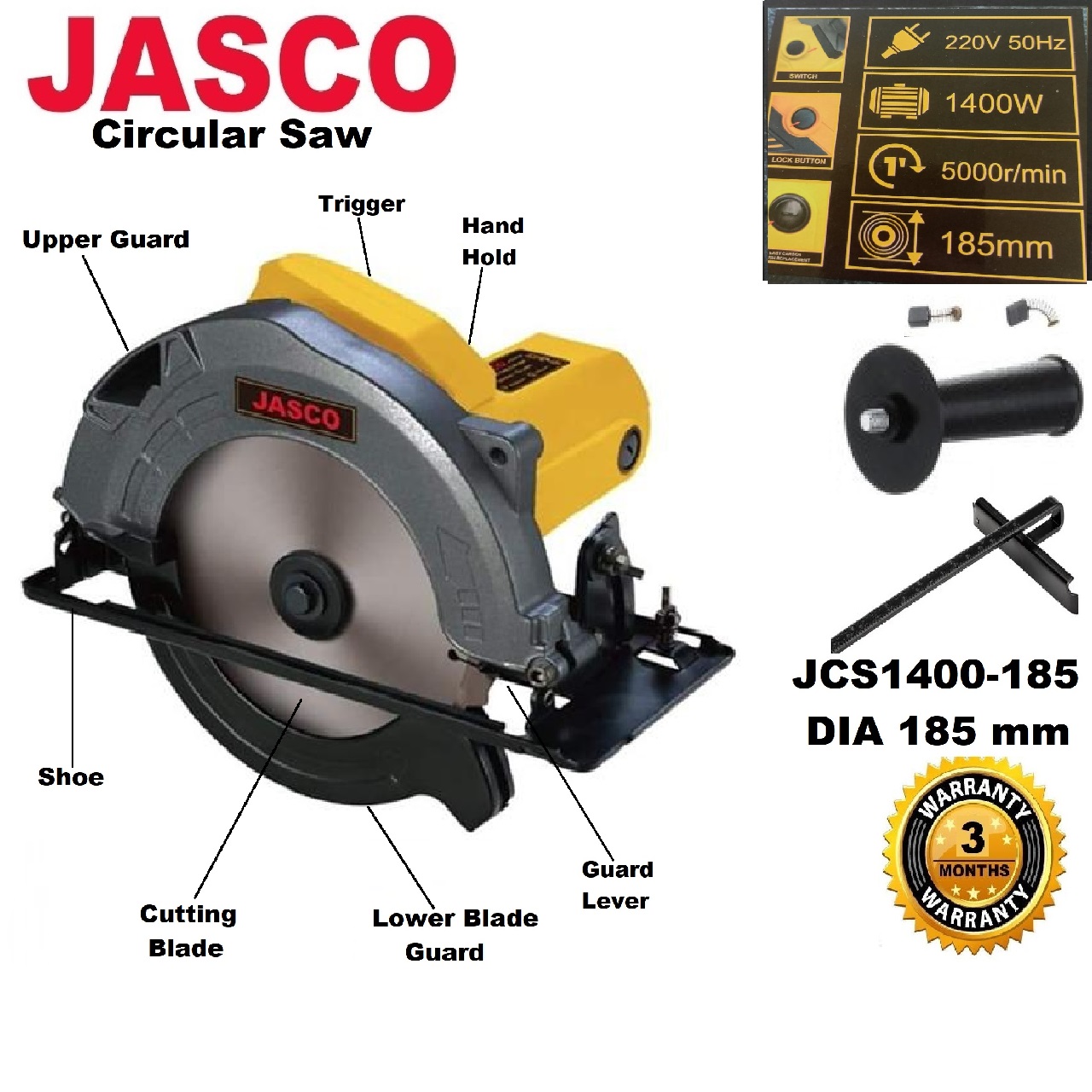 JASCO CIRCULAR SAW 1400 Watt | Daraz.pk