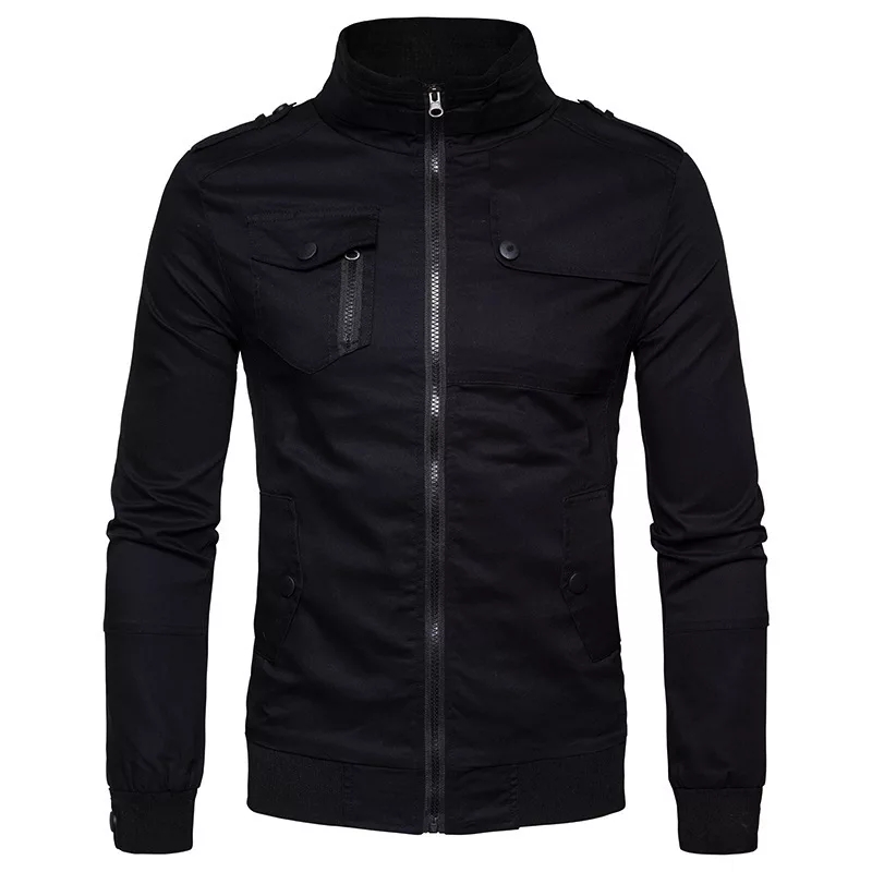 Winter Pocket Zipper Jacket For Men/Stylish Zipper Pocket Style Jacket ...