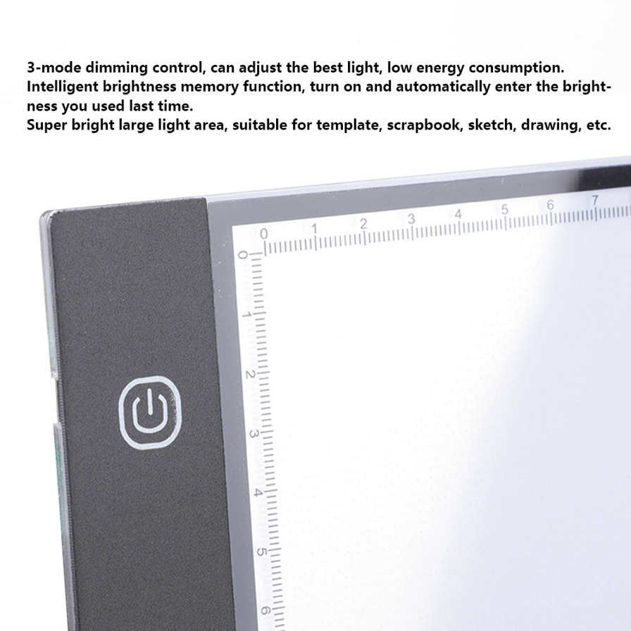 A4 LED Art Board Light Pad Tracing Drawing Table 3-mode Dimming SQOT ...