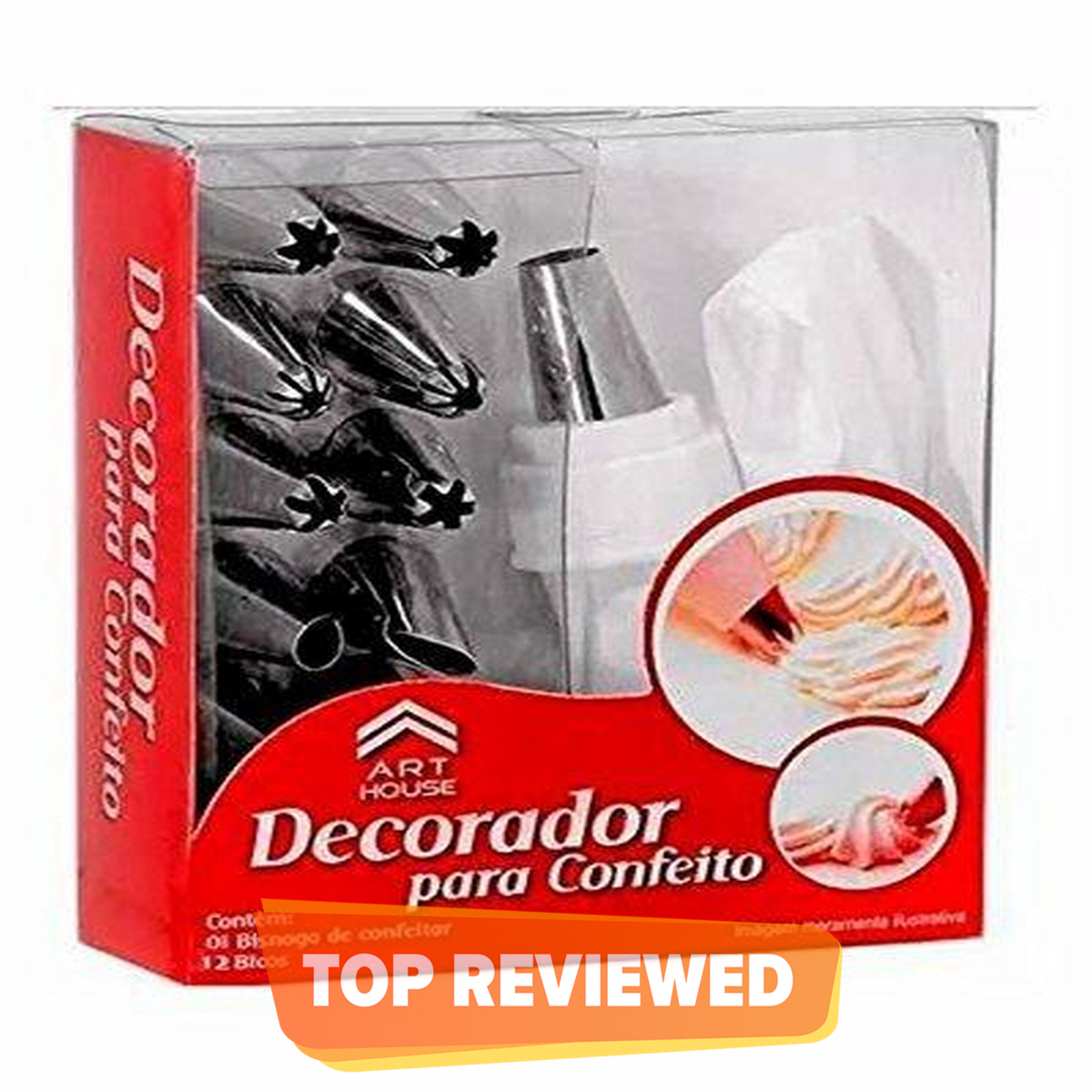 Cakeware 15 Piece Cake Decorating Set Frosting Icing Piping Bag Tips ...