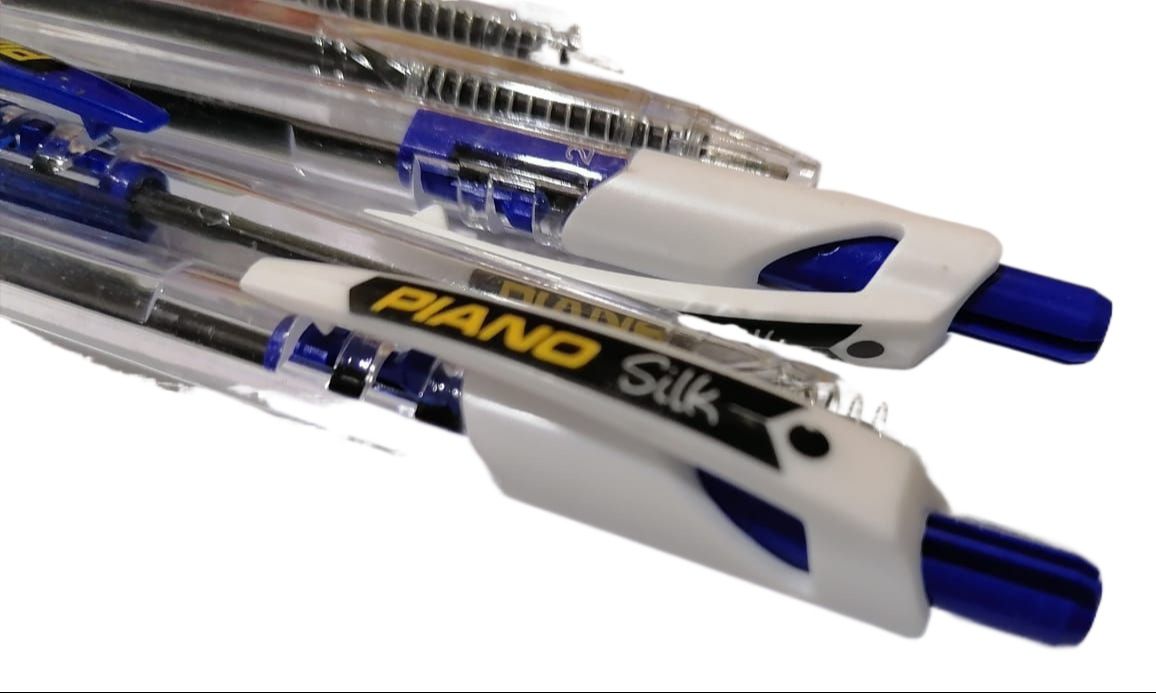 Ball Point Piano 0.8 Blue Black Red Green 0.8 mm Needle Point Ball Pen ...