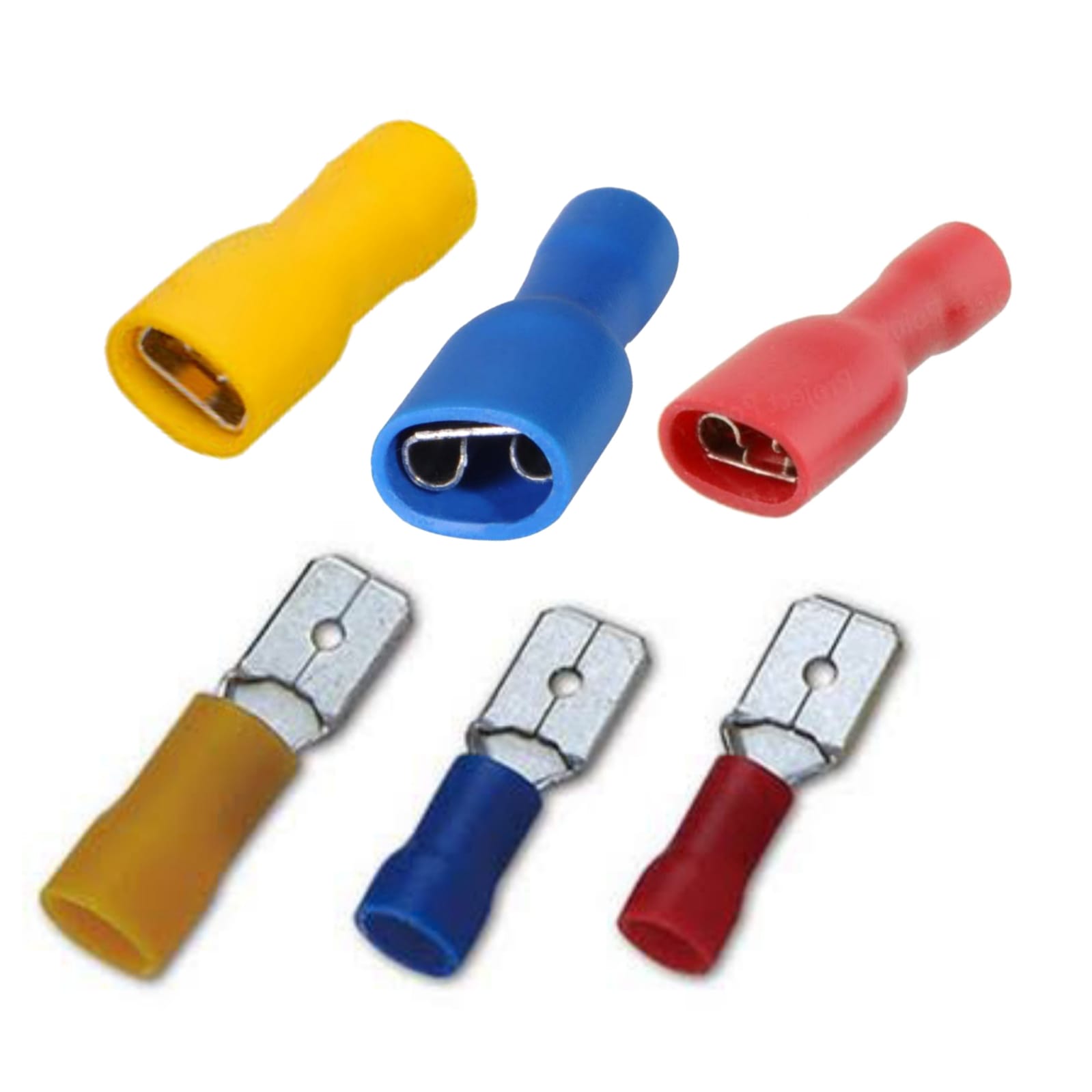 50pcs insulated lugs, brass thimble, copper terminal, high quality wire ...