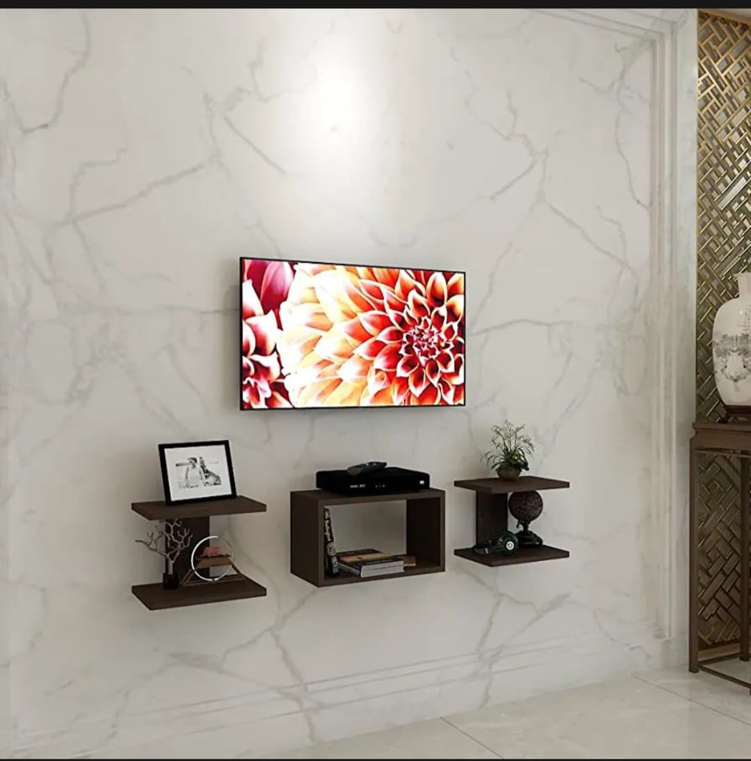 Led tv shelf Wall mounted Lcd racks Wall Mounted Media Console Floating ...