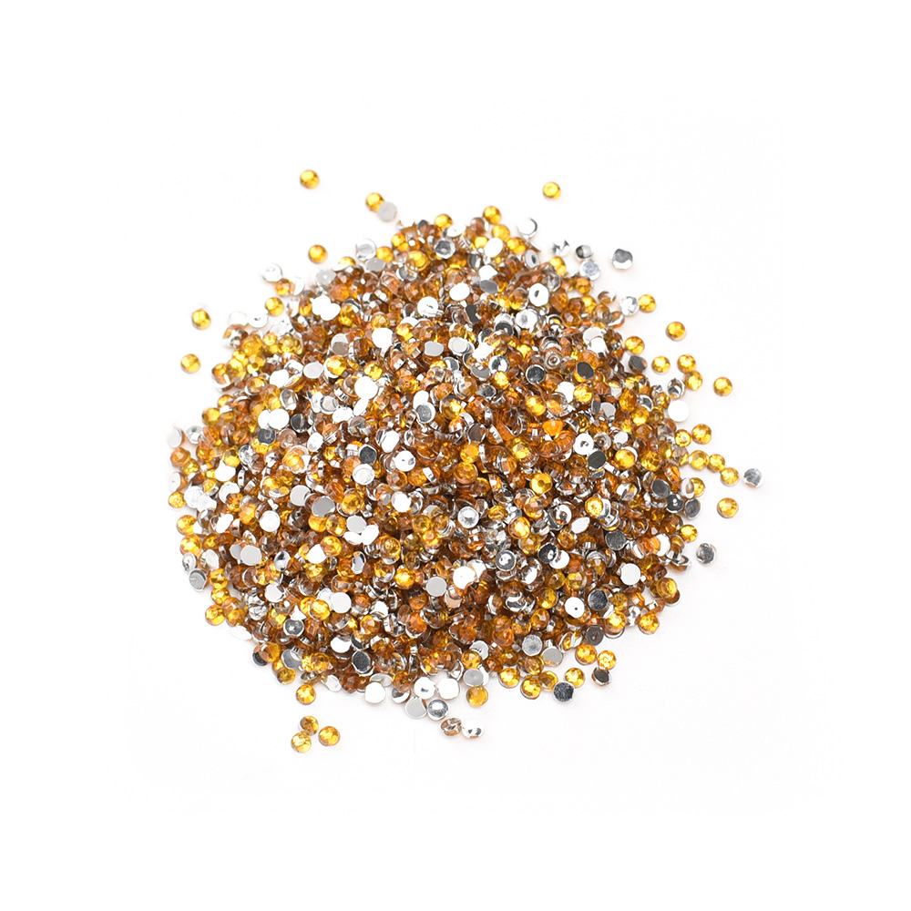 2000Pcs 2mm Multicolor Resin Rhinestones Flatback Crystal Sparkling ...