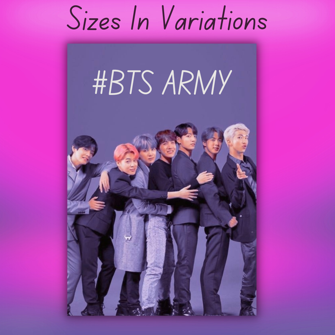 Bts Poster -A4 size poster - customized poster. | Daraz.pk