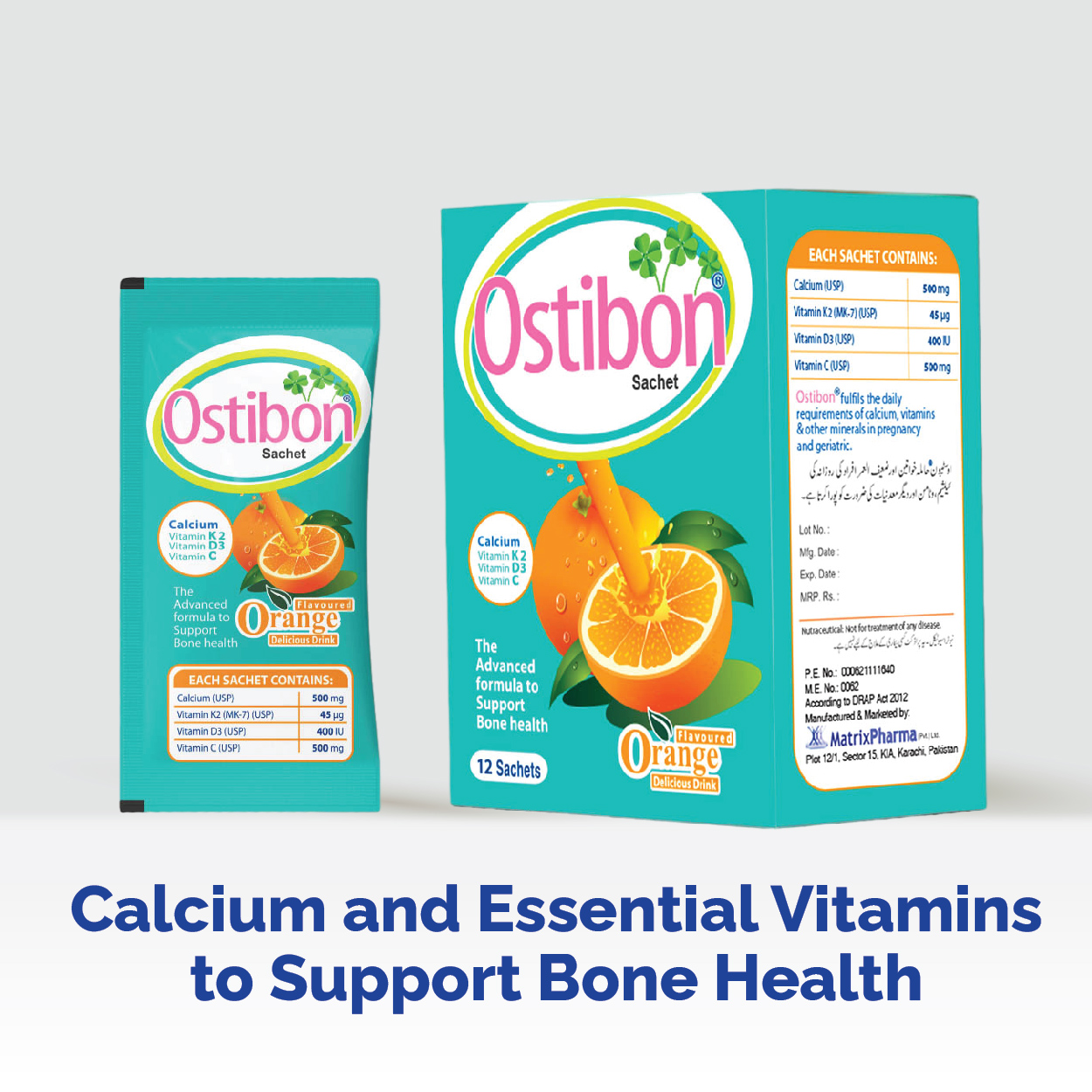 Ostibon® Sachet - Calcium Supplement for Bone & Joint Health | Matrix ...