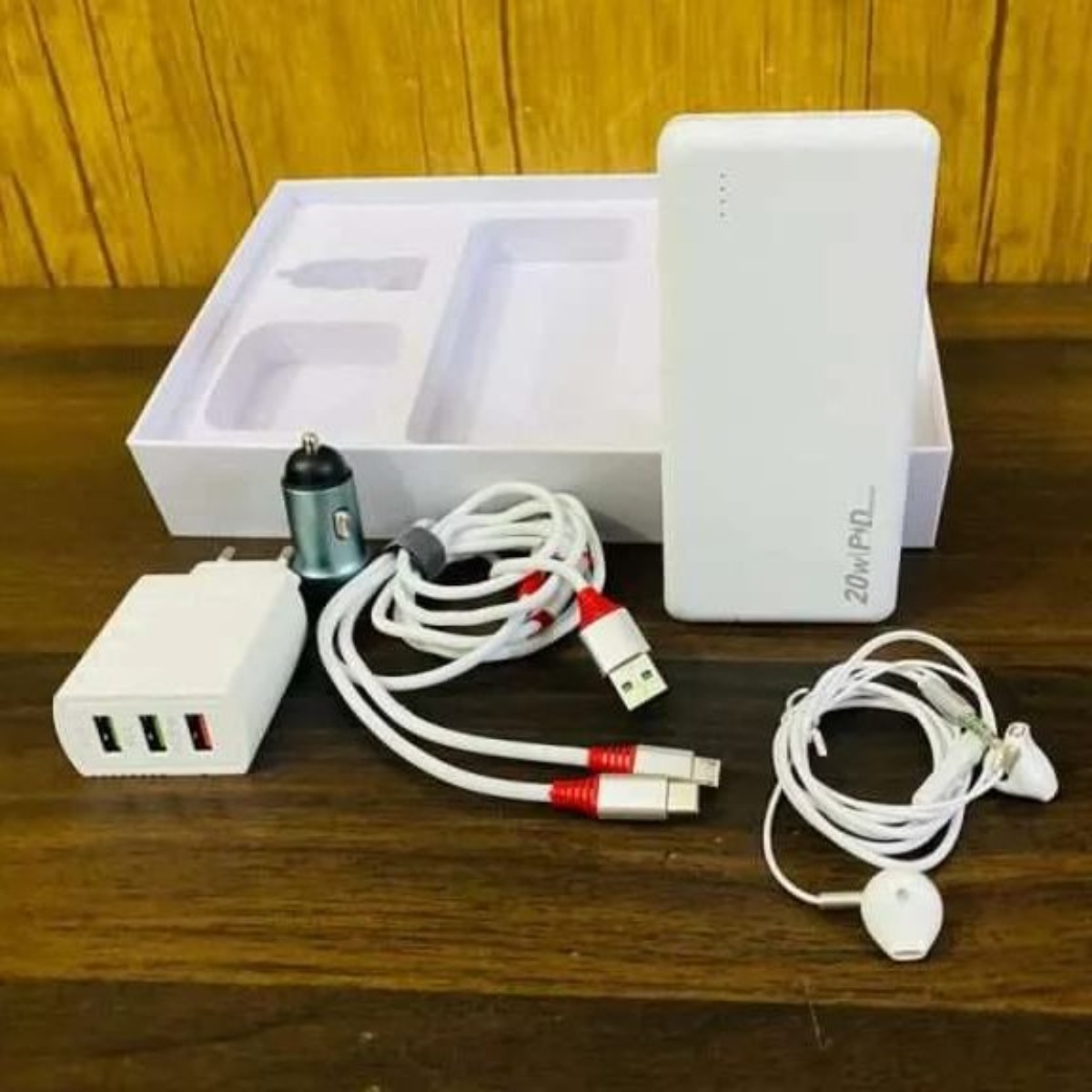 MODEM CAT 5 In 1 Power bank 20000mah Car Charging Kit Android, iPhone ...