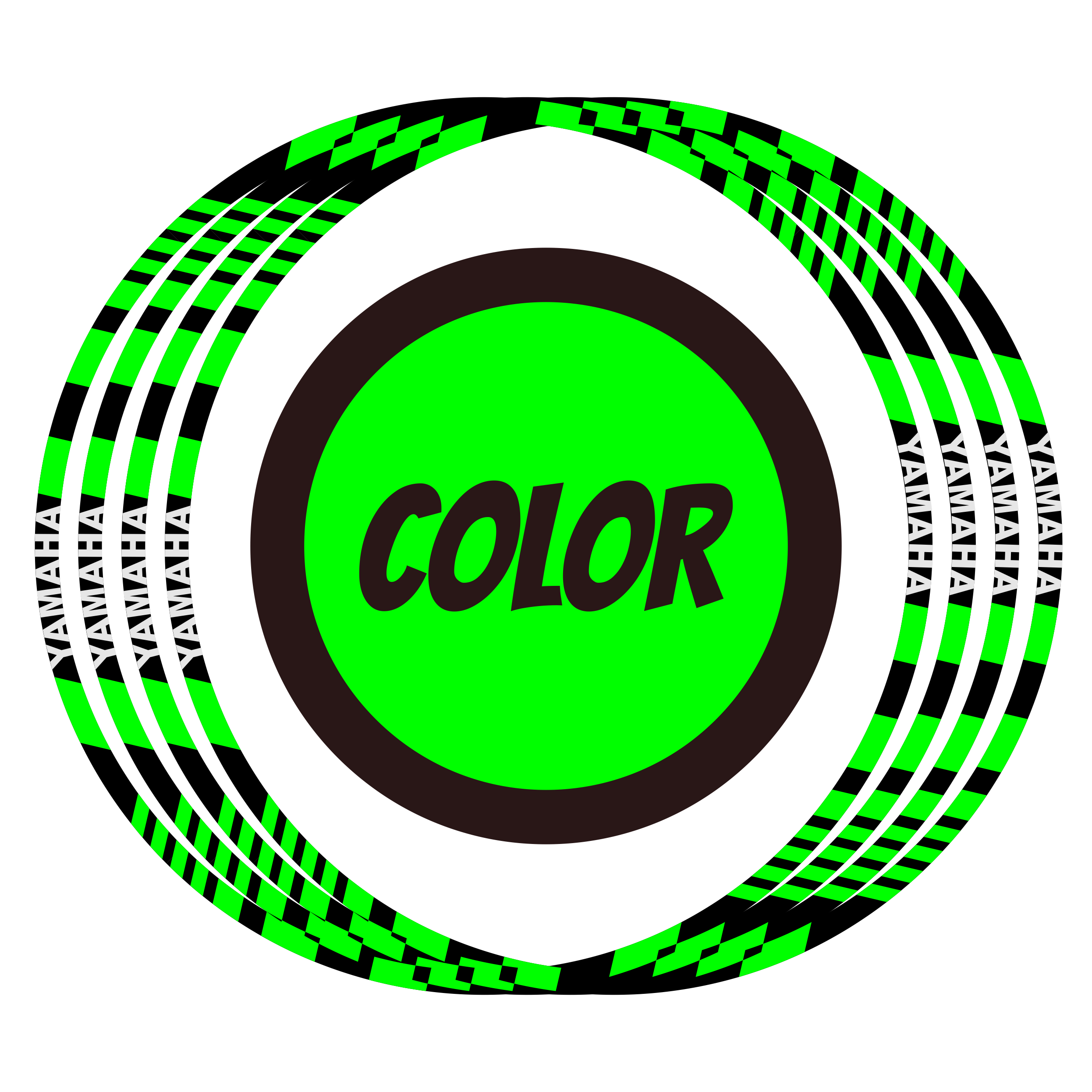 YAMAHA Rim sticker (16pcs) 2-tyres complete setting | Daraz.pk