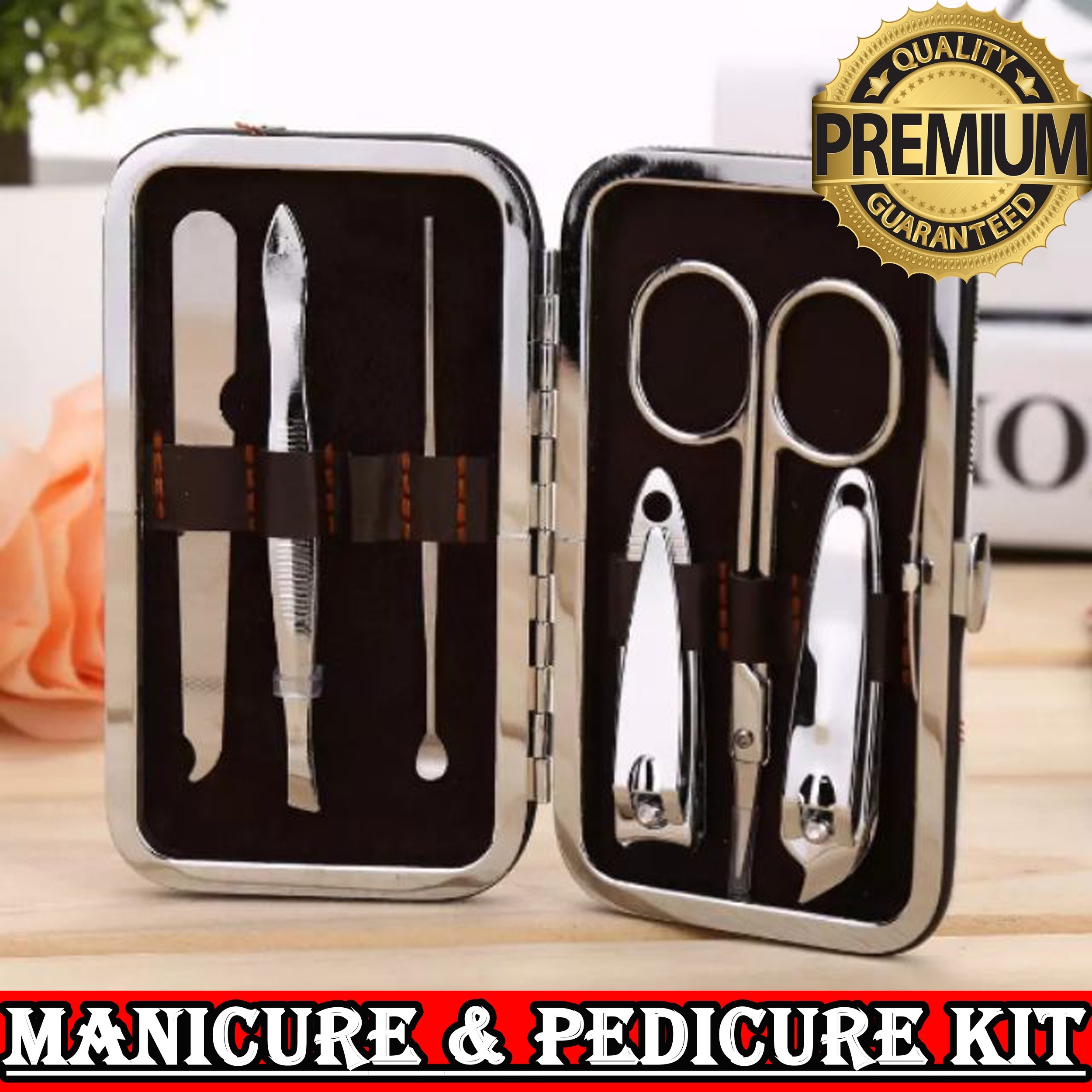 6pcs Manicure Pedicure Kit – Professional Nail Clipper Trimmer Set ...