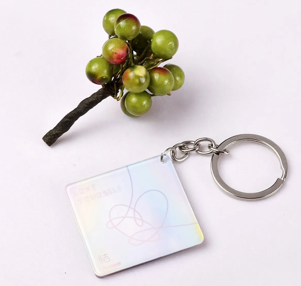 BTS Keychain KPOP Acrylic BT21 Ring Key Ring | Daraz.pk