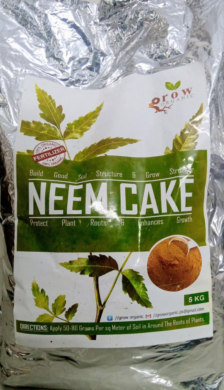 Neem Cake 5 KG (Build good soil structure & grow stronger, protect ...