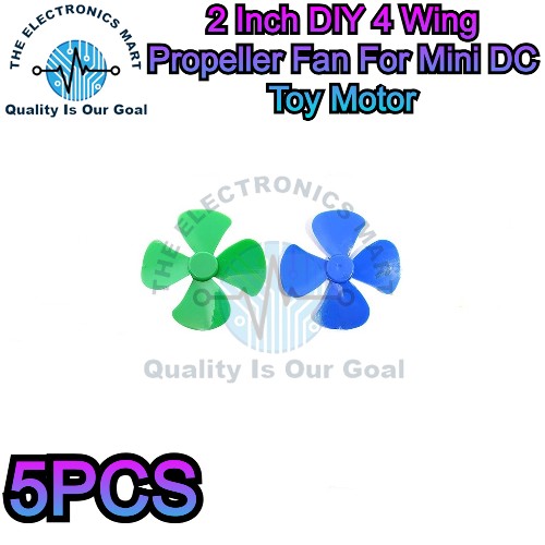 5PCS 2 Inch DIY 4 Wing Propeller Fan For Mini DC Toy Motor In Pakistan ...