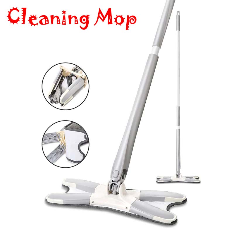 Face Value Cleaning Mops Floor Mop Microfiber Mop X-Type Flat Floor Mop ...
