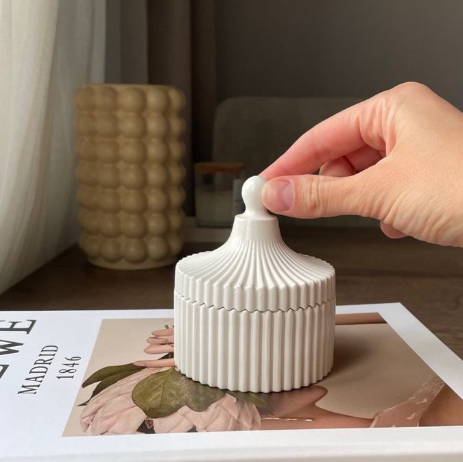 Trinket Box, Jewellery Storage Jar, Jewellery Box, Concrete Jewellery ...