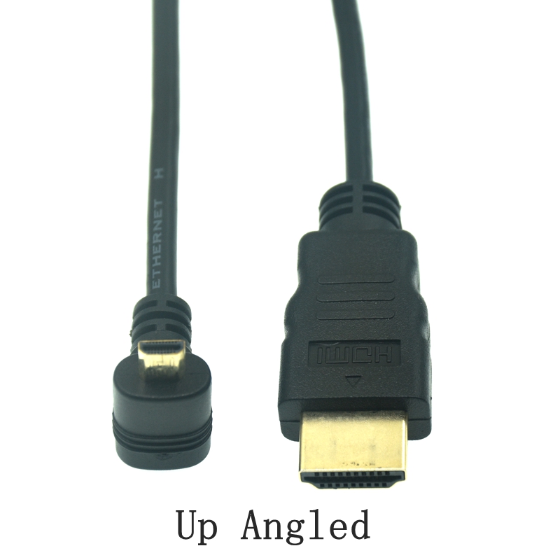 90 Degree Micro HDMI To HDMI-compatible UP/Left/Right Angle Micro HDMI ...