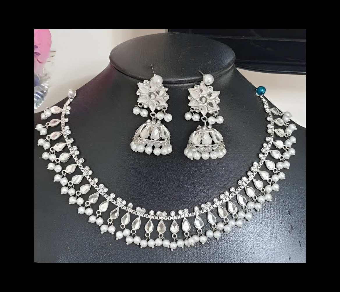 Kundan Excellence: Choukar Set with Jhumki Neckless in Available in 03 ...