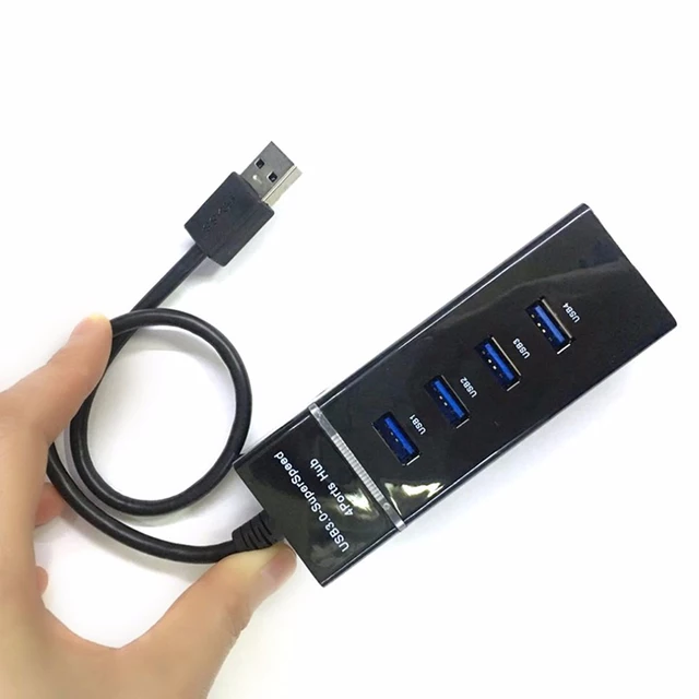 USB 3.0 Hub 4 Ports High Speed usb 3.0 port Hub Splitter Fast Data ...