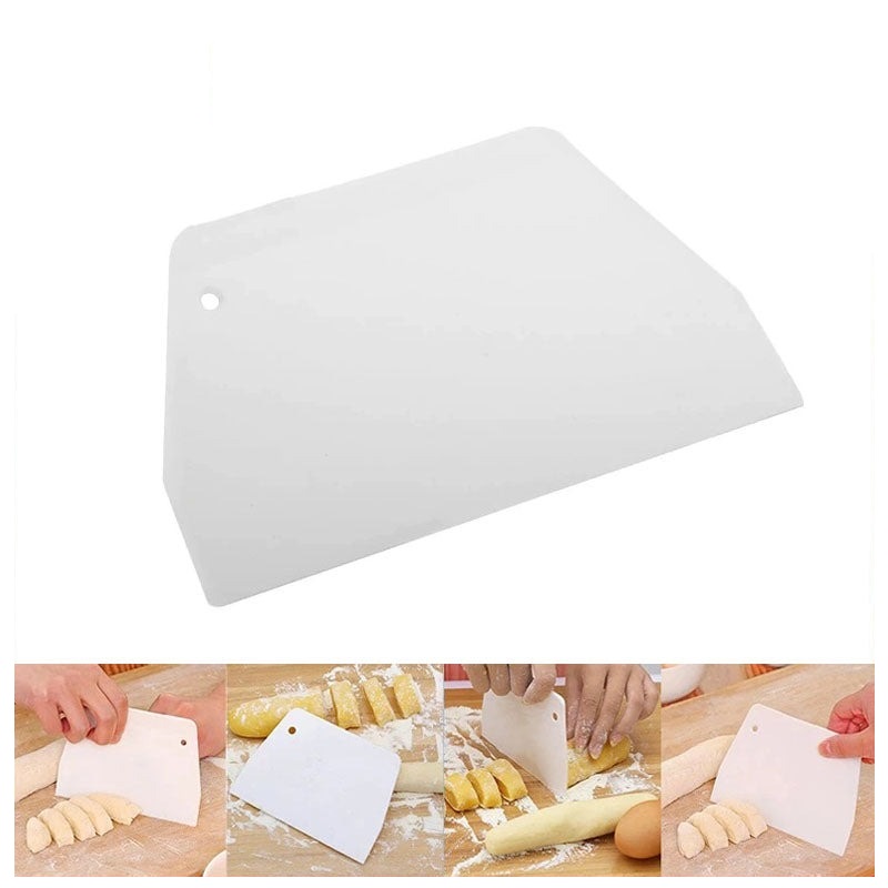 White Cake & Dough Plastic Scraper Large | Daraz.pk