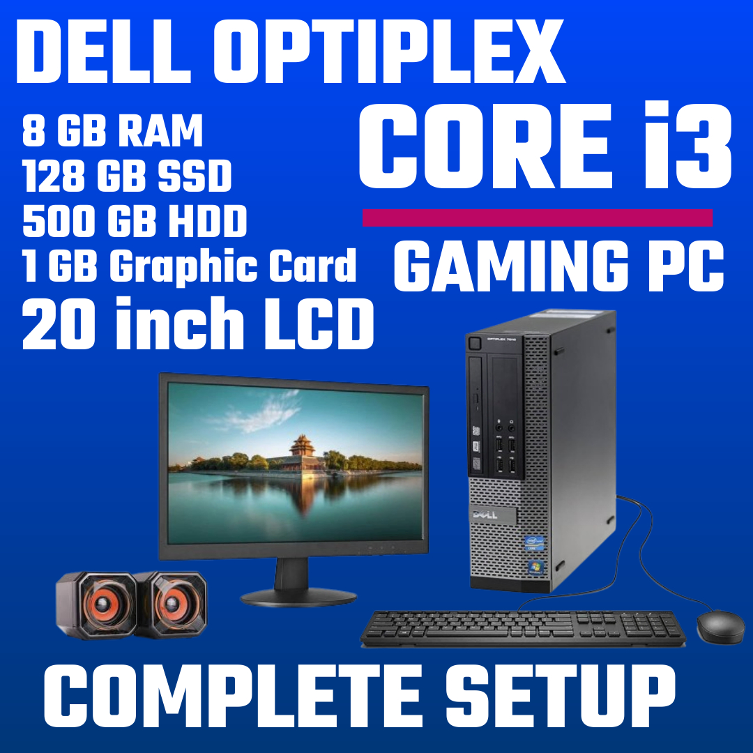 DELL OPTIPLEX Core i3 3rd Gen 8GB RAM 128GB SSD 500GB HDD 1GB Graphic ...