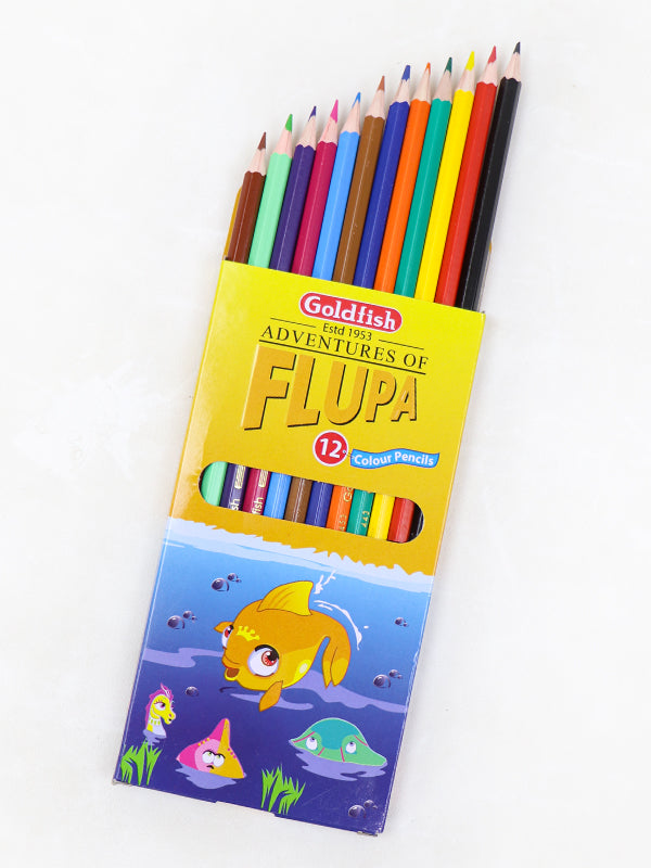 Cut Price Goldfish Flupa Color Pencils - 12Pcs | Daraz.pk