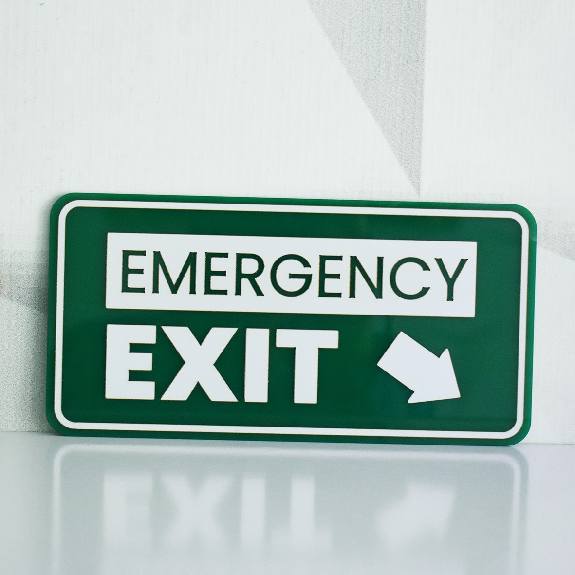 Customized Emergency Exit Sign for Office or Buildings Pathways | Daraz.pk