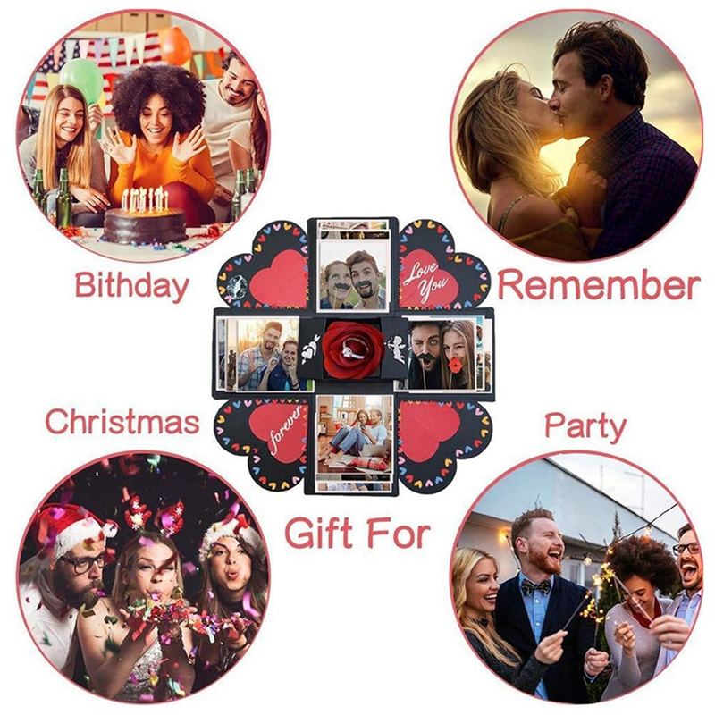 DIY Set Explosion Gift Box Love Memory,Scrapbook,Handmade Photo Album ...