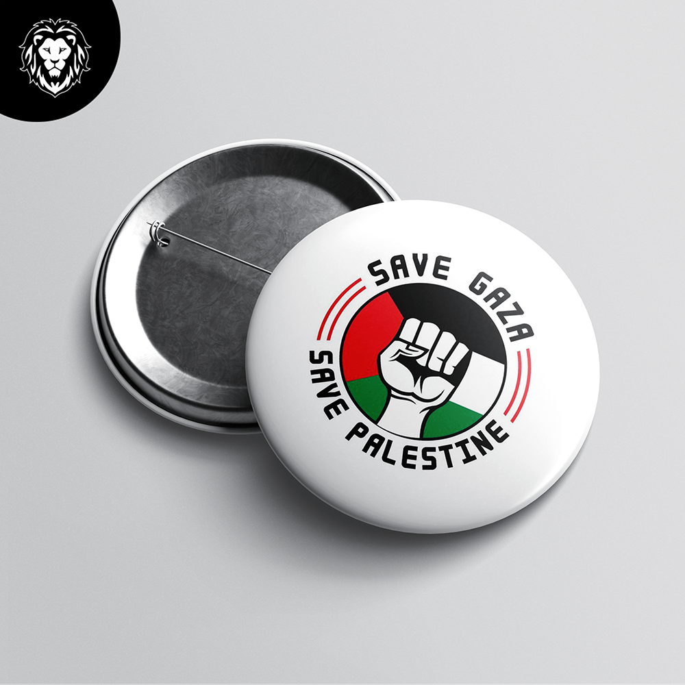 Stand With Palestine Design Round badge 2.25 Inch | Daraz.pk