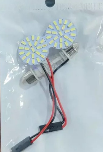 Dual Round Panel Board SMD LED Roof Lamp Dome White SMD Car Interior ...