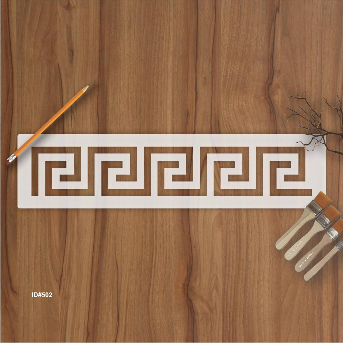 Versace Border reusable stencil for wall decoration, Furniture , Canvas ...