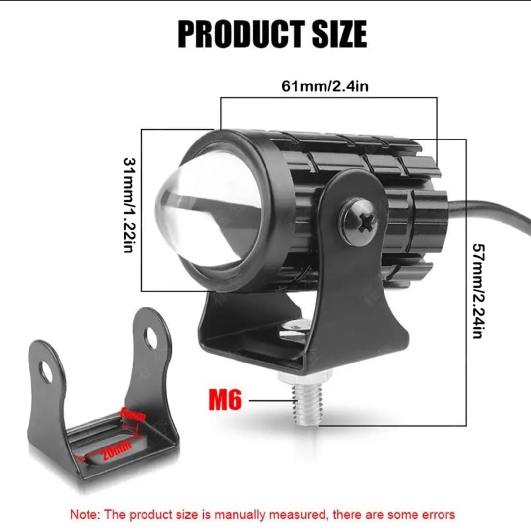 Mini Driving Fog Lights, Motorcycle Auxiliary Spot Lights High Low Beam ...